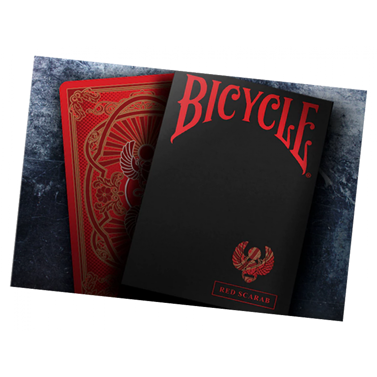 Bicycle Scarab (Red) Playing Card Deck by Crooked Kings | Martinka Magic
