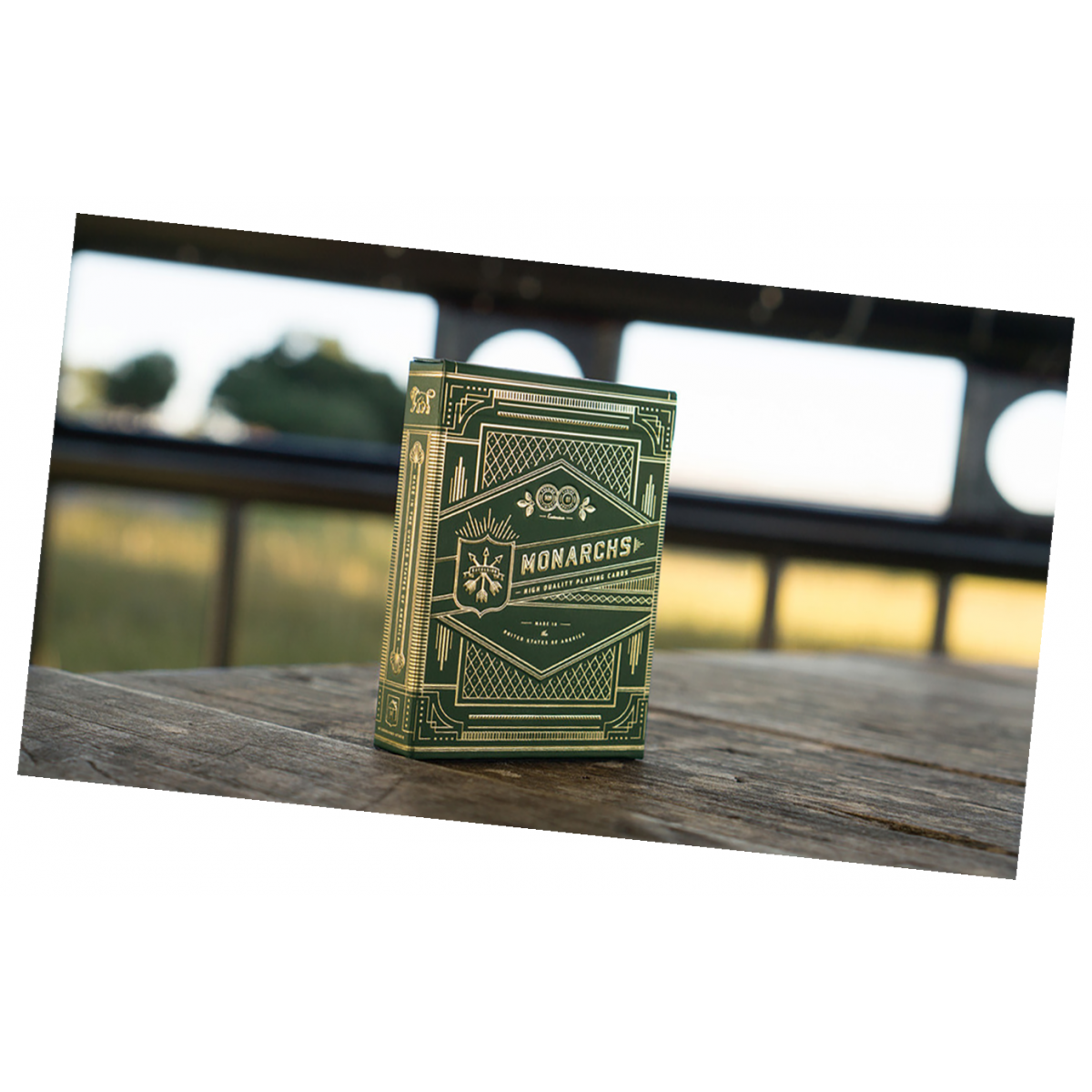 Monarch Playing Cards (Green) by Theory 11 - Premium Deck | Martinka Magic