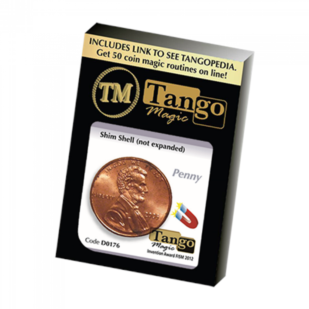 Shim Shell Penny for Magic Trick by Tango - Hollow Coin with Steel ...
