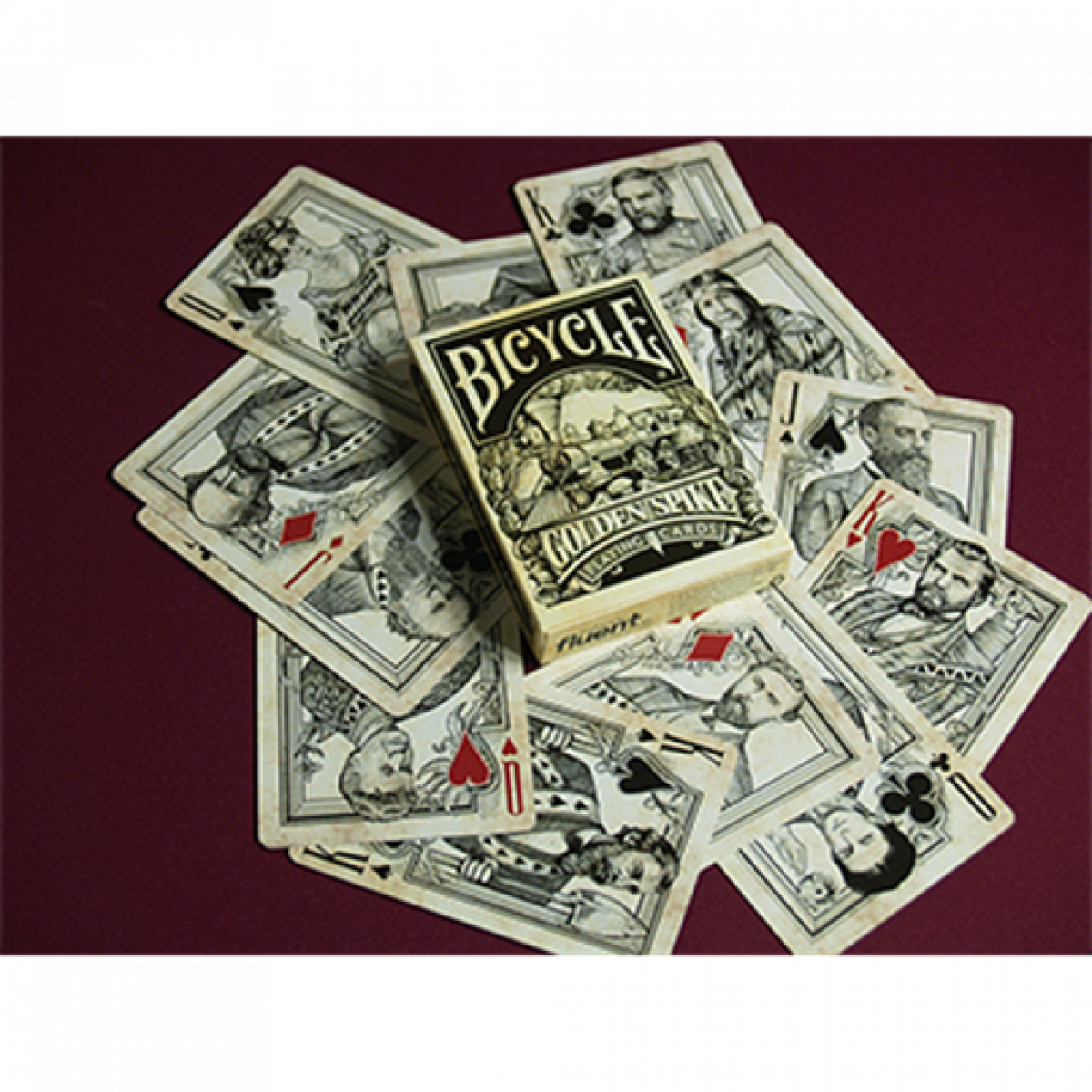 Bicycle Golden Spike Playing Card Deck by Jody Eklund | Martinka Magic