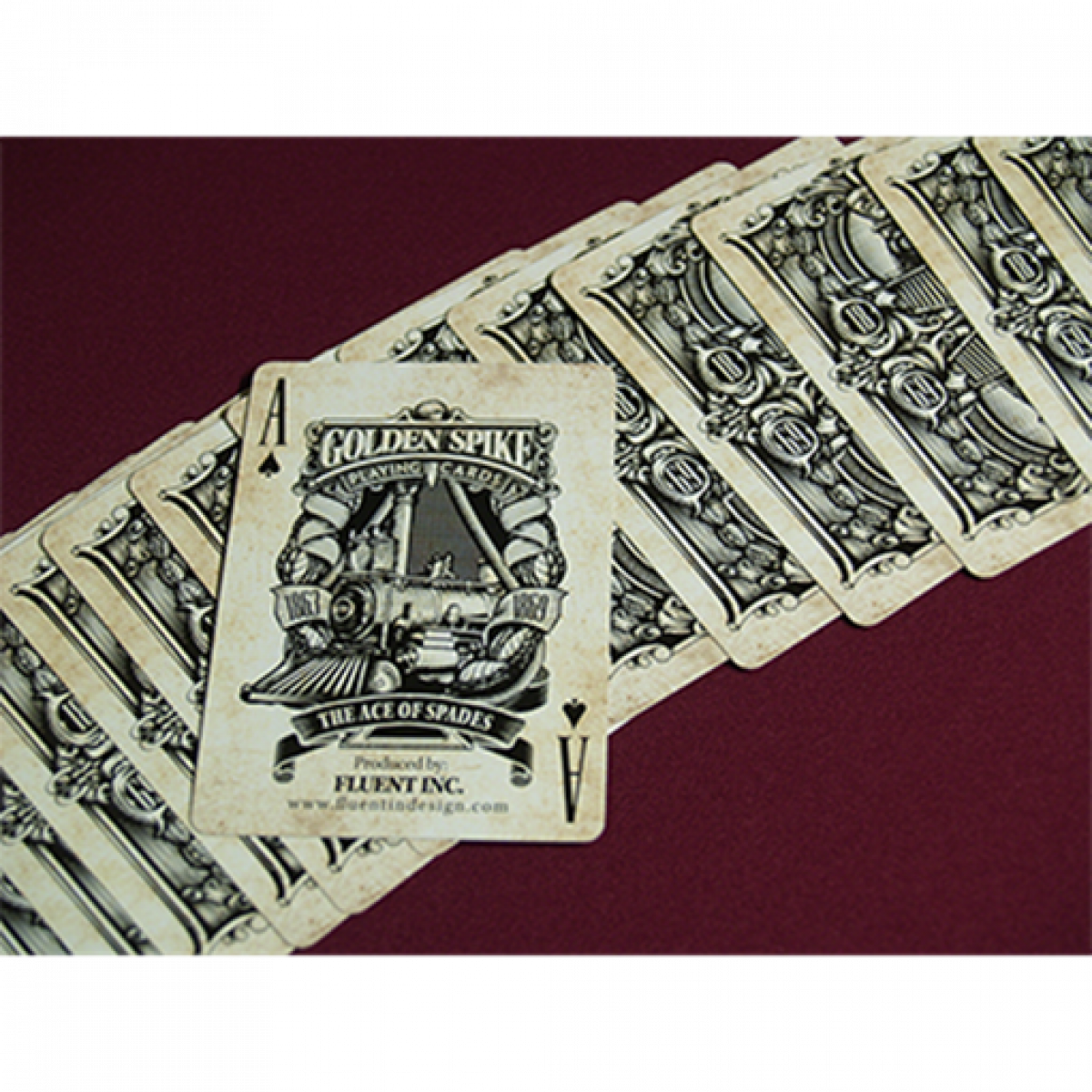 Bicycle Golden Spike Playing Card Deck by Jody Eklund | Martinka Magic