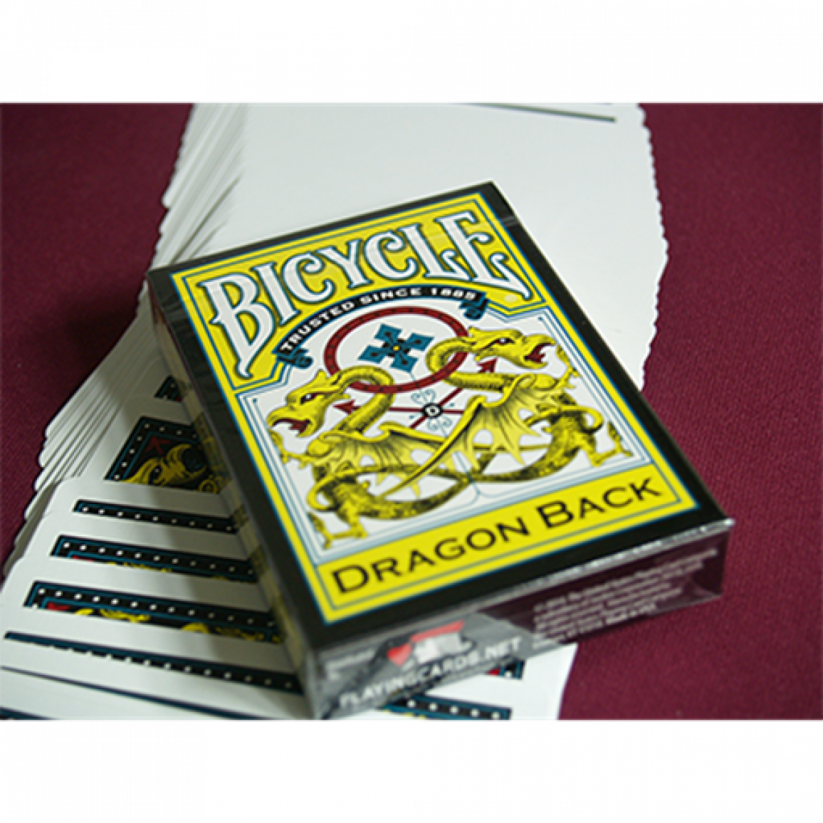 yellow bicycle deck