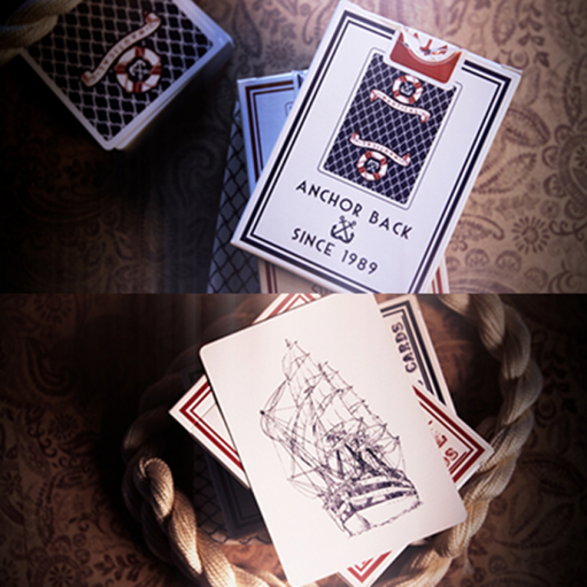 Nautical Playing Cards (Red) by House of Playing Card Deck | Martinka Magic