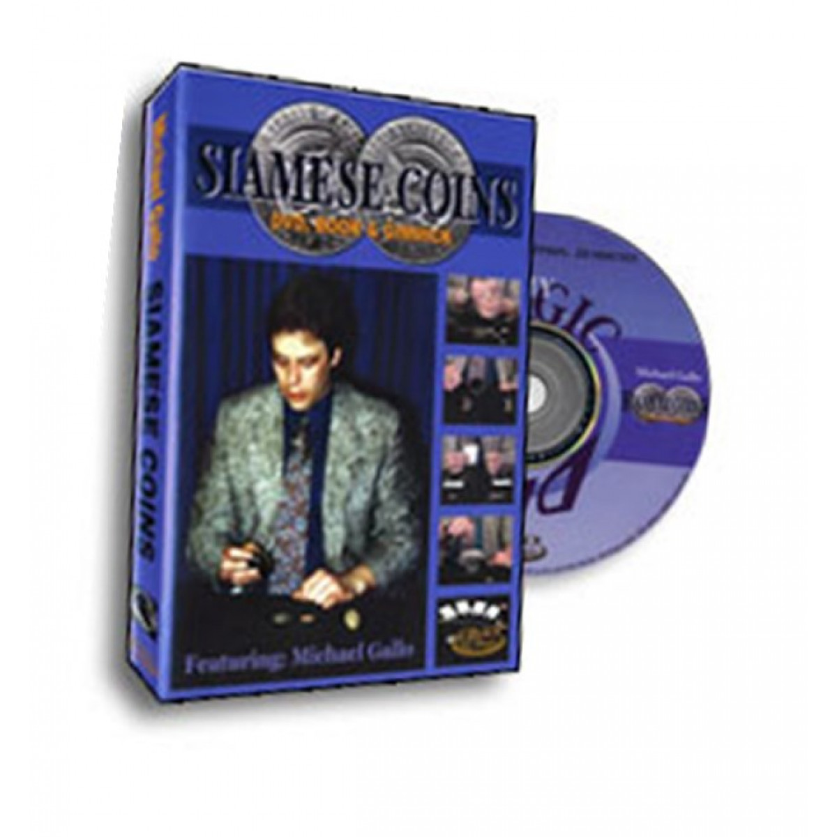 Siamese Coins by Gallo - Coin Magic Gimmick & DVD | Martinka Magic