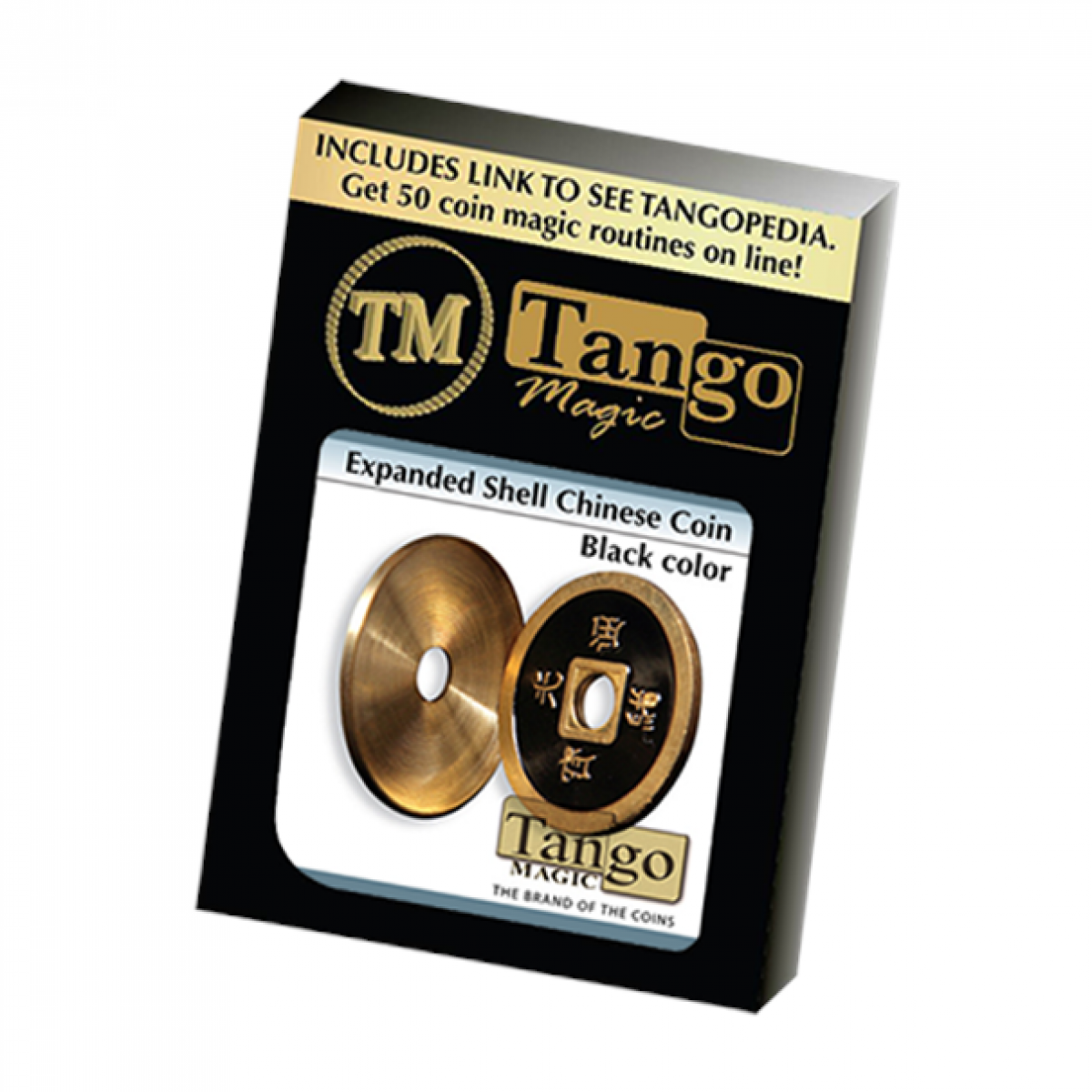 Expanded Chinese coin Shell made in Brass (CH004) from Tango Coin Magic ...