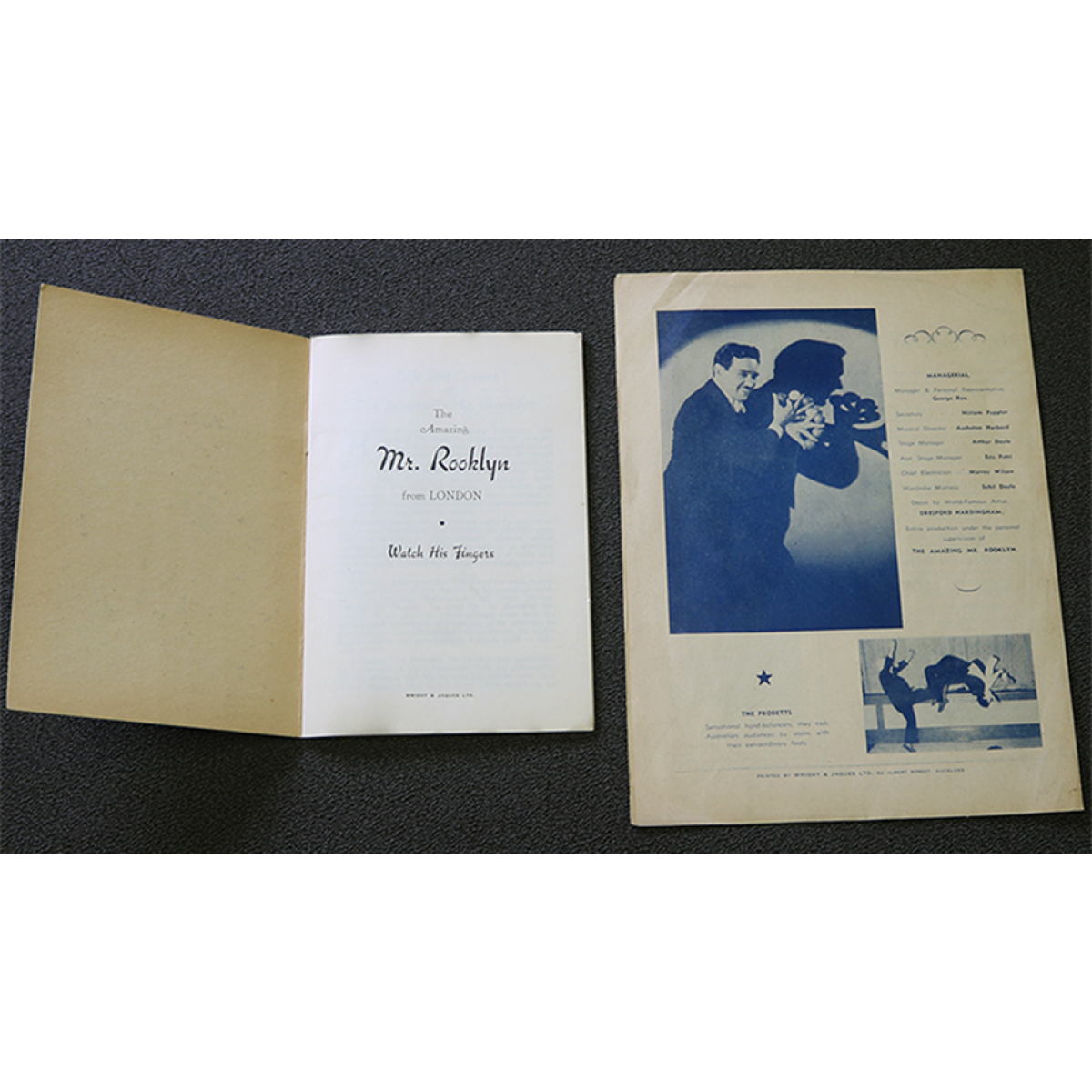 Mr. Rooklyn Magician Souvenir Book | Martinka Magic