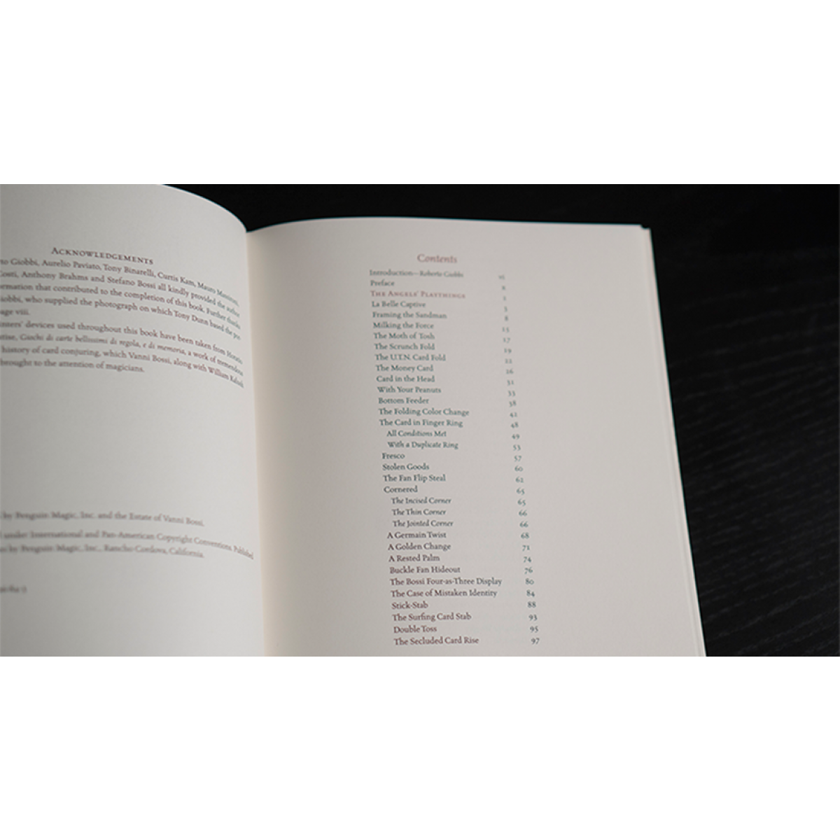 The Aretalogy of Vanni Bossi by Stephen Minch - Book | Martinka Magic