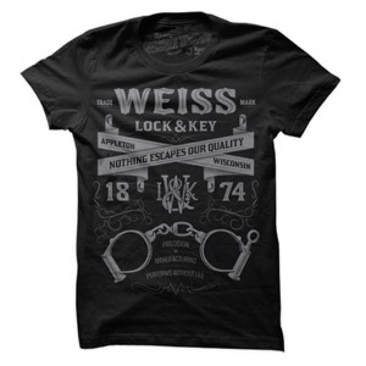 Houdini - Weiss Lock & Key Tee Shirt | Martinka Magic