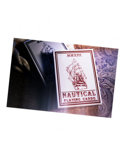 Nautical Playing Cards (Red) by House of Playing Card Deck | Martinka Magic