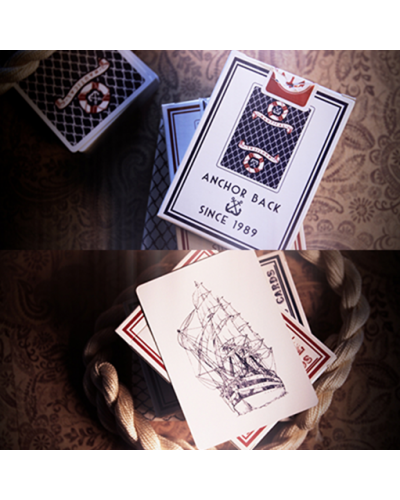 Nautical Playing Cards (Red) by House of Playing Card Deck | Martinka Magic
