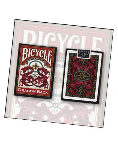 Bicycle Dragon Back Cards (Red) by USPCC - Trick | Martinka Magic