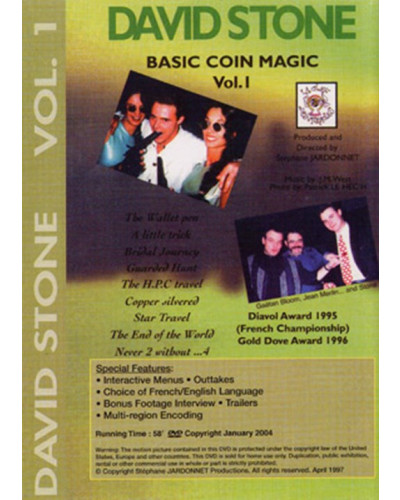 Basic Coin Magic - Vol.1 by David Stone - DVD | Martinka Magic